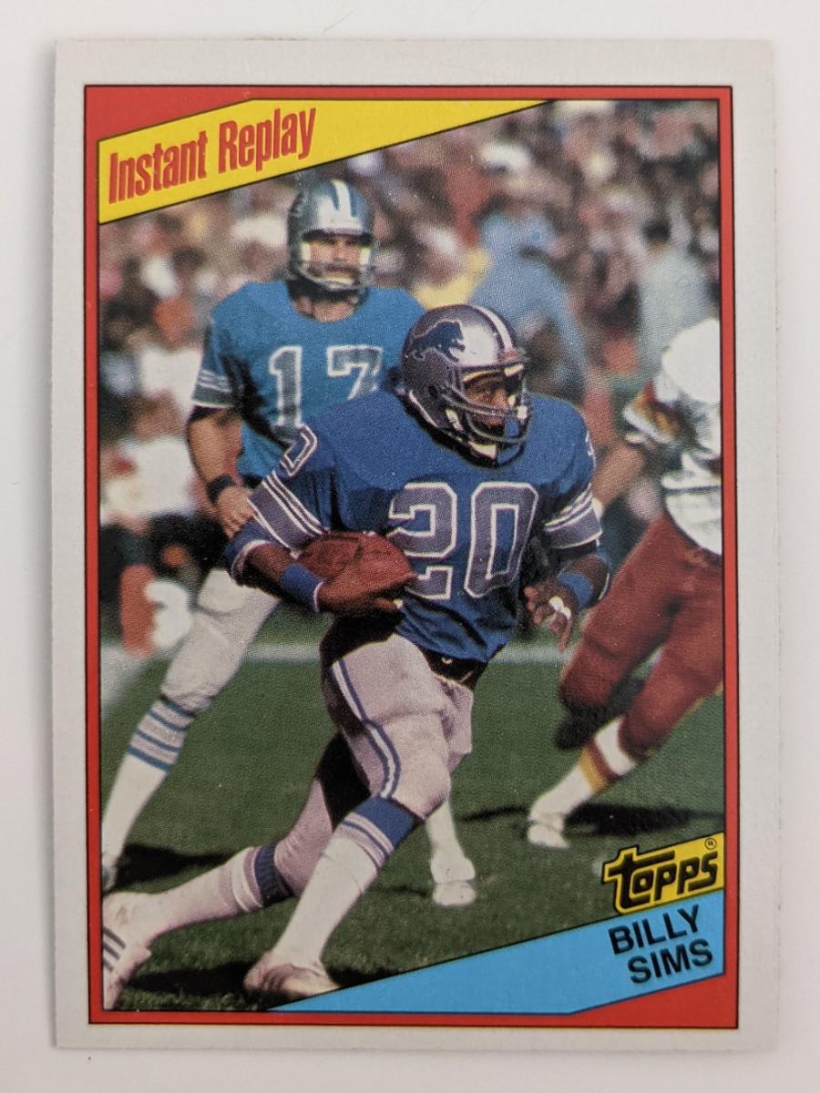 Billy Sims Football Trading Card - Topps Instant Replay #261 1984 ...