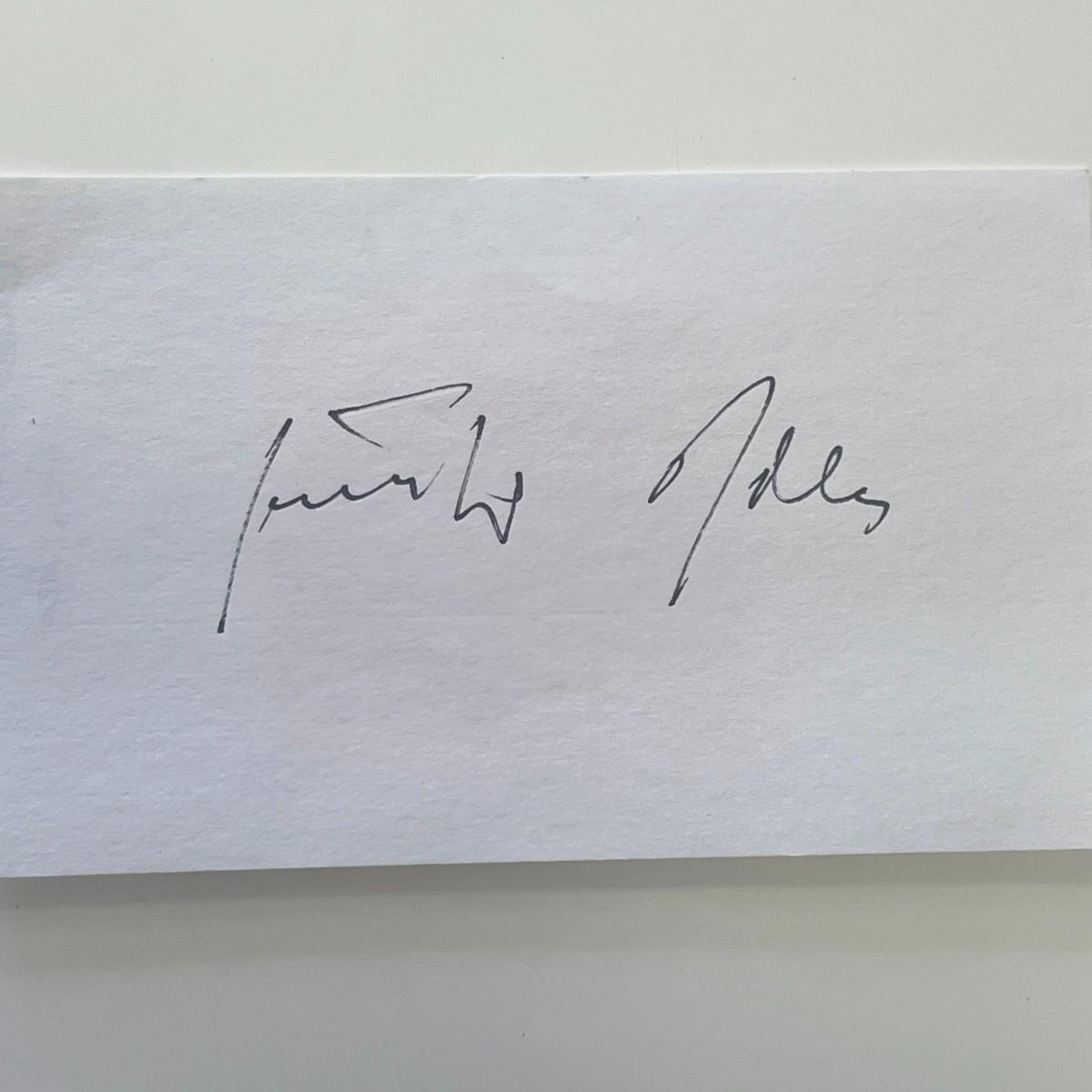 GÃ¼nther Rall original signature | EstateSales.org