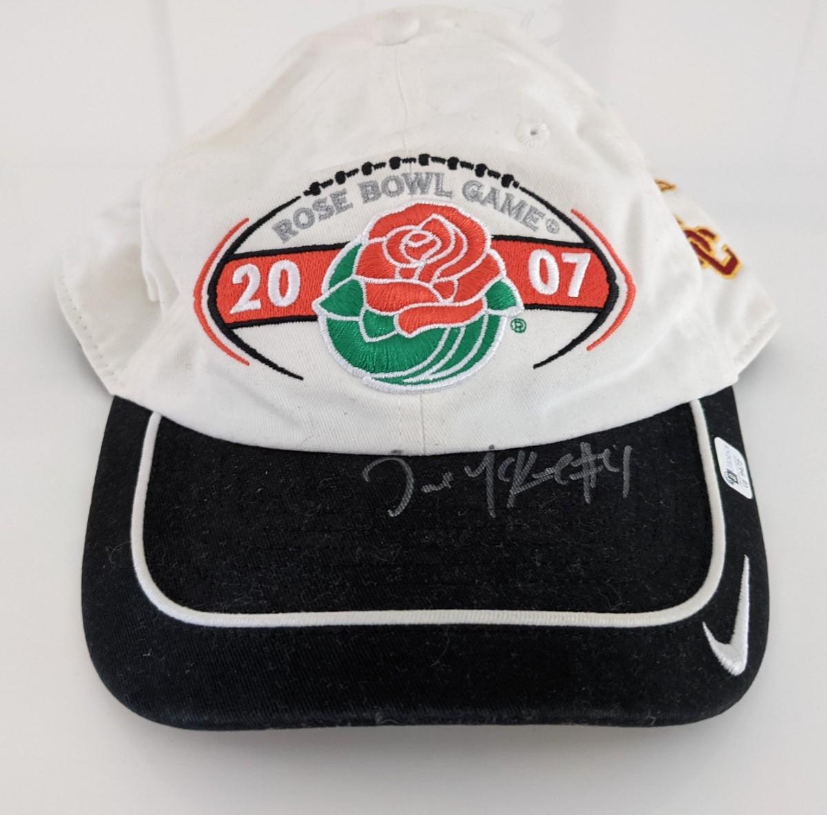 2007 Rose Bowl Game USC Joe McKnight signed baseball hat | EstateSales.org