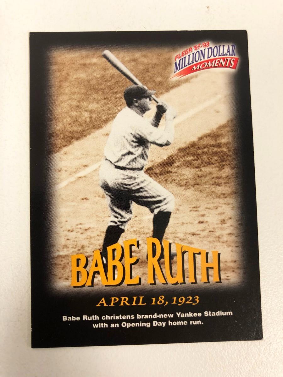 1997-98 Million Dollar Moments #3 Babe Ruth baseball card | EstateSales.org