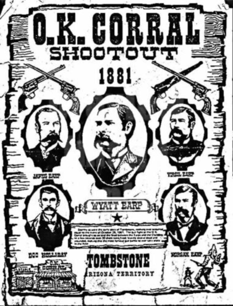 Tombstone O.K. Corral Shootout Poster | EstateSales.org
