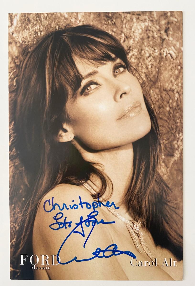 Carol Alt signed photo | EstateSales.org