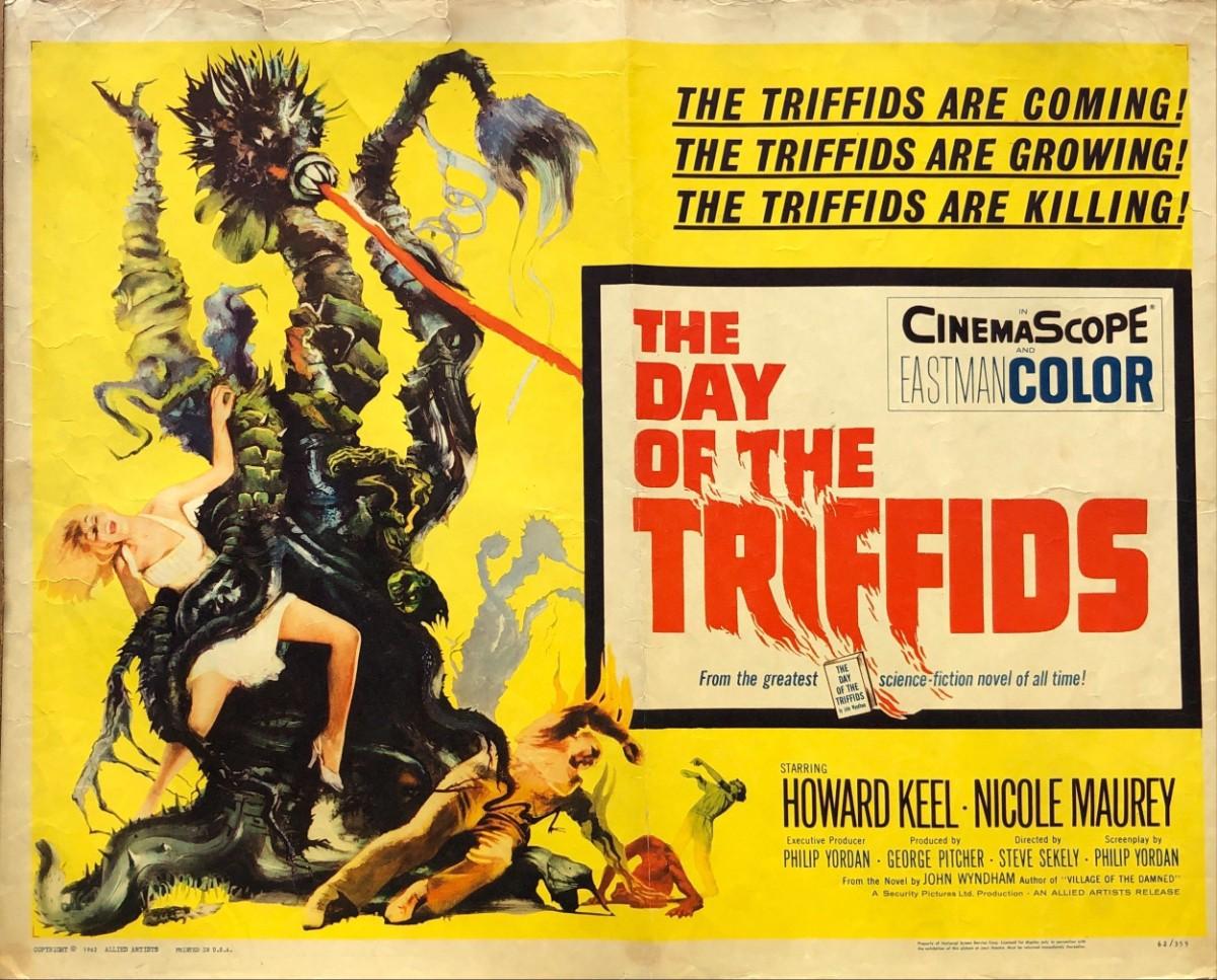 The Day of the Triffids 1962 original vintage display sheet ...