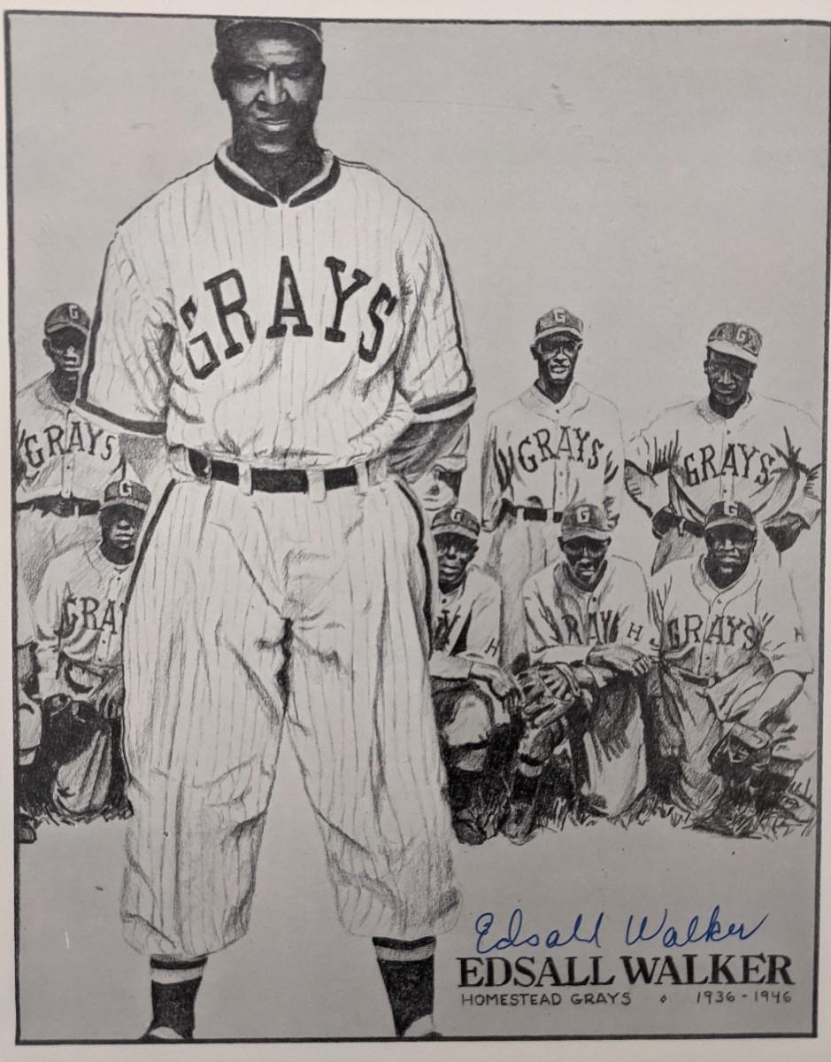 Edsall Walker Homestead Grays Signed Photo | EstateSales.org