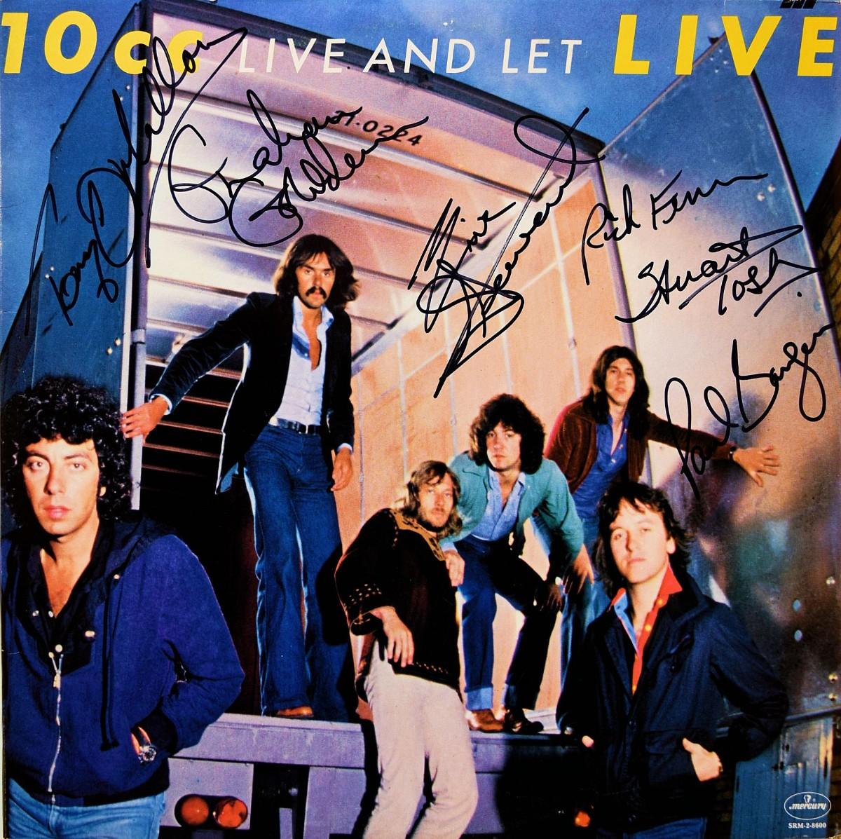 10cc signed Live And Let Live album | EstateSales.org