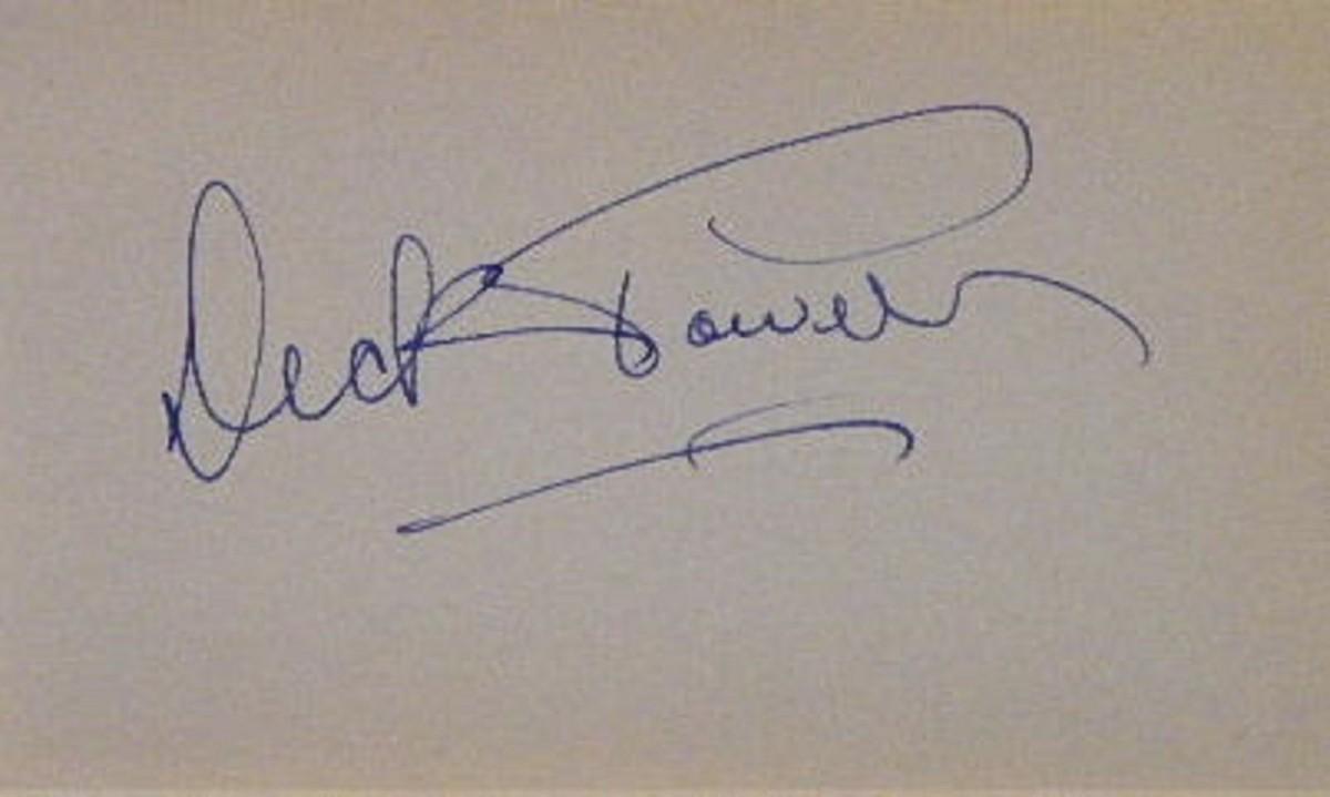 Dick Powell signature slip | EstateSales.org