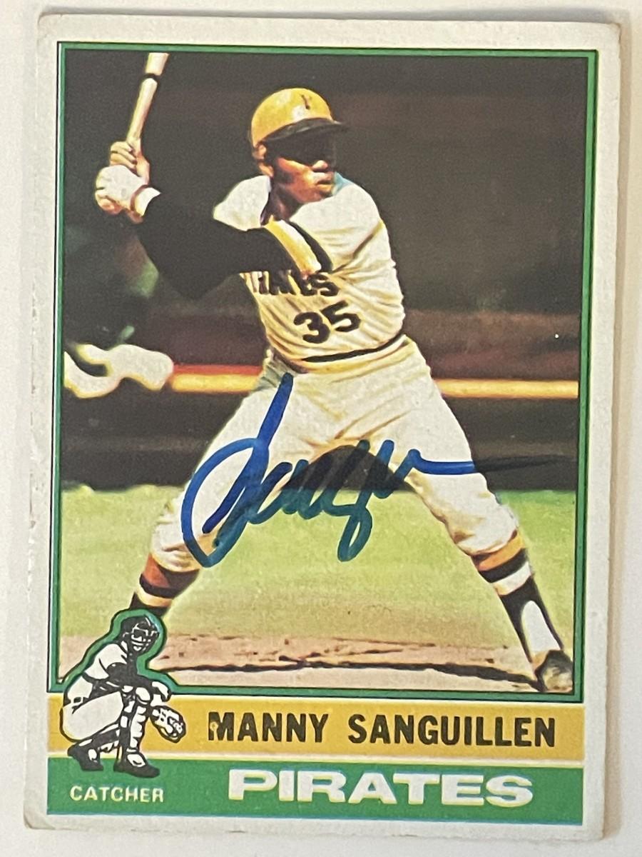 Pittsburgh Pirates Manny Sanguillén 1975 Topps #220 signed trading card ...