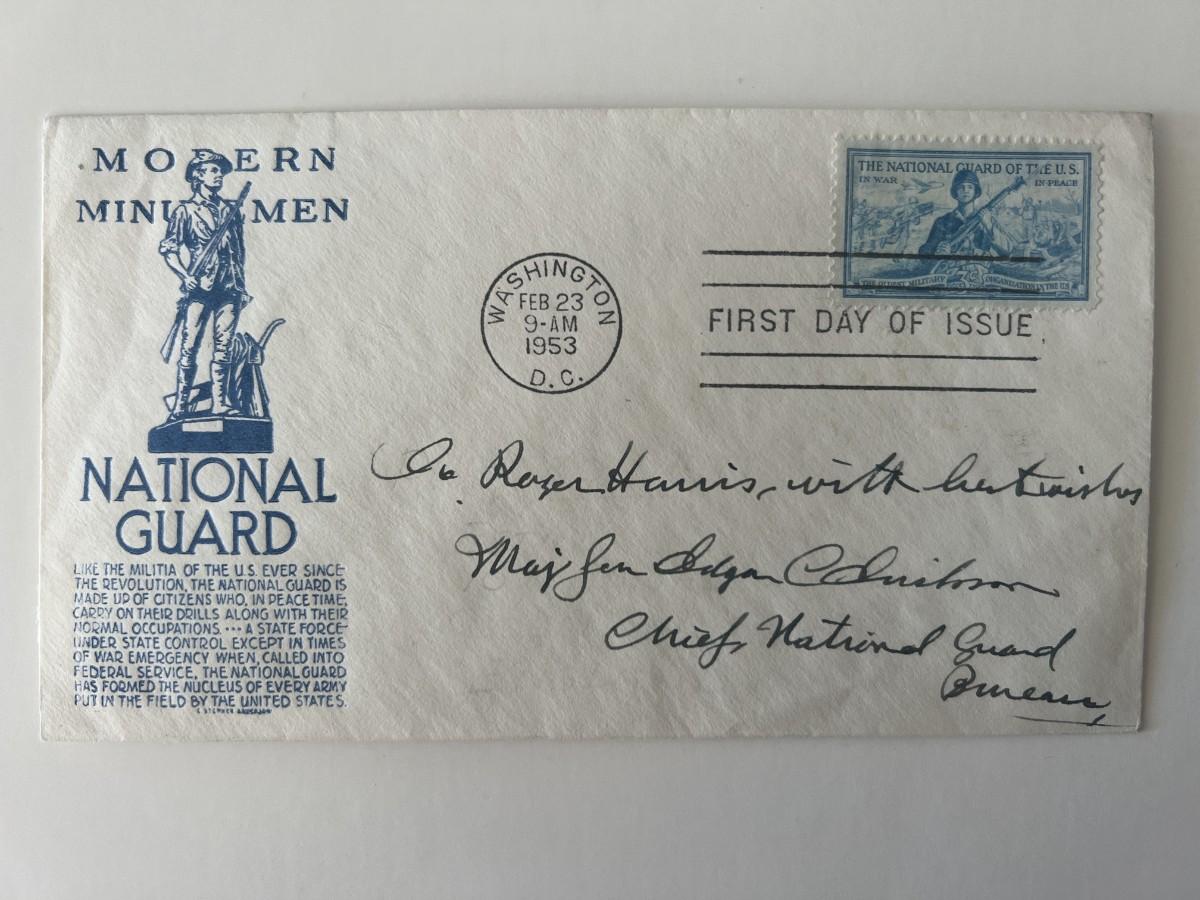 Major General Edgar C. Erickson signed commemorative cover ...