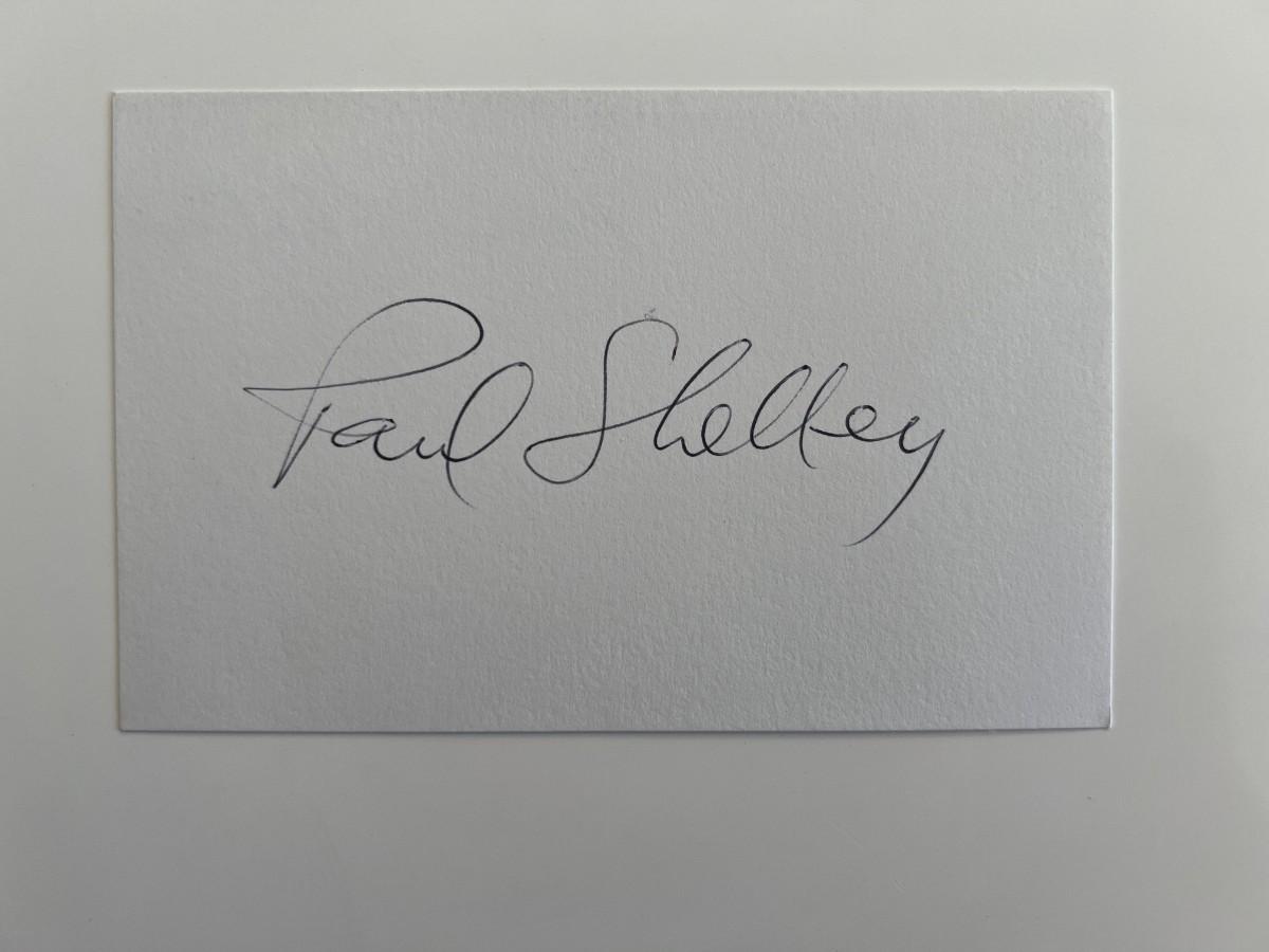 Paul Shelley original signature | EstateSales.org