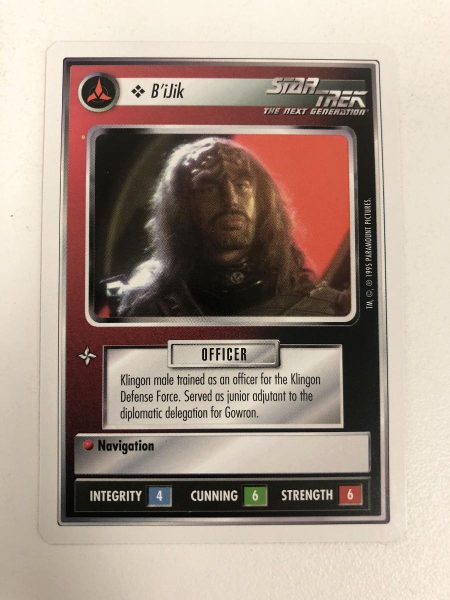 1995 Star Trek CCG B'iJik Officer Card | EstateSales.org