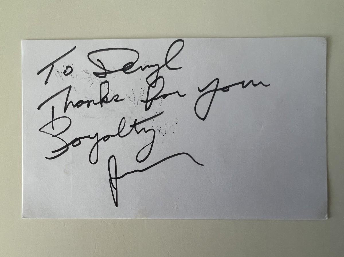 Singer Jay Black original signature | EstateSales.org