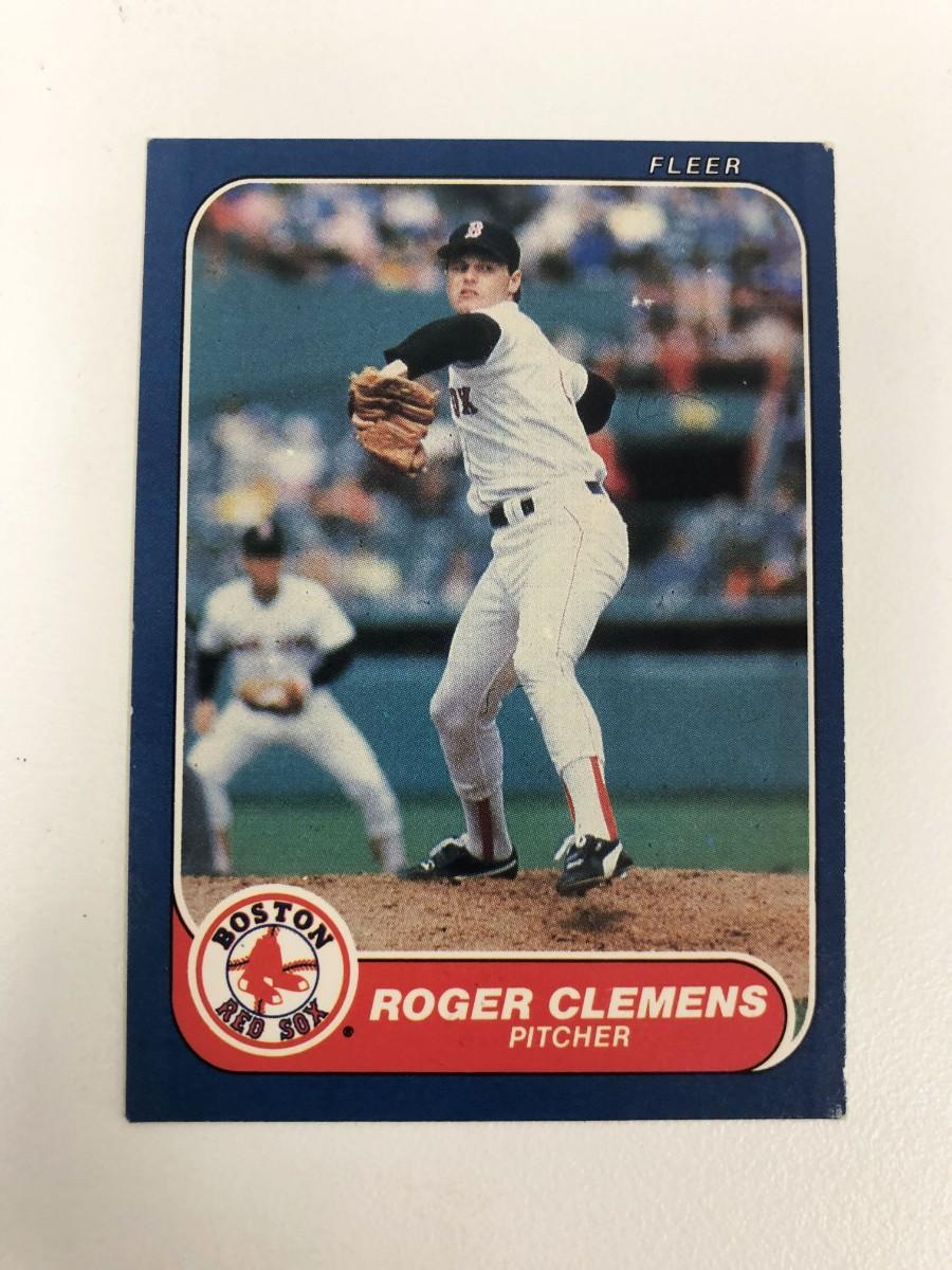 1986 Fleer #345 Roger Clemens Boston Red Sox Baseball Card ...