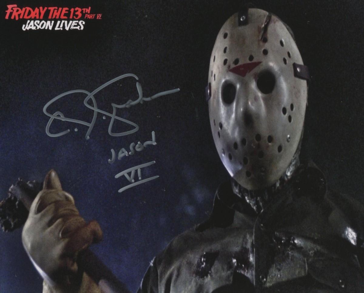 C.J. Graham signed "Friday the 13th Part VI Jason Lives" signed movie ...