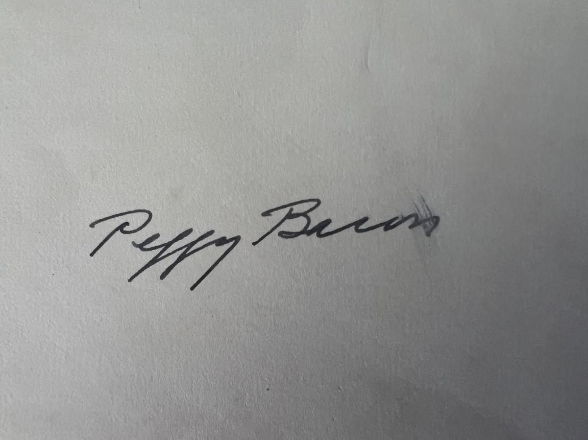 Peggy Bacon original signature | EstateSales.org