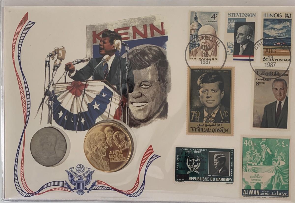 John F. Kennedy commemorative cover with coin | EstateSales.org