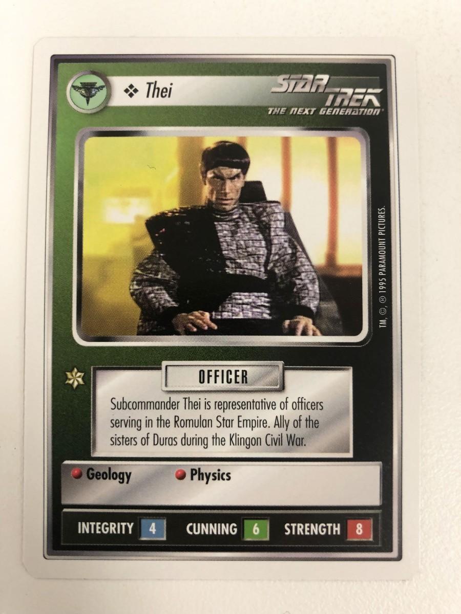 1995 Star Trek CCG Thei Officer Card | EstateSales.org