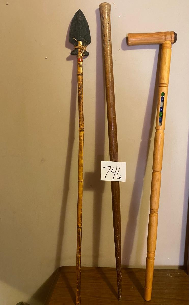 2 Canes and a Spear | EstateSales.org