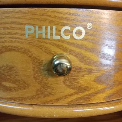 PHILCO 2 TIER SIDE TABLE WITH DRAWER | EstateSales.org