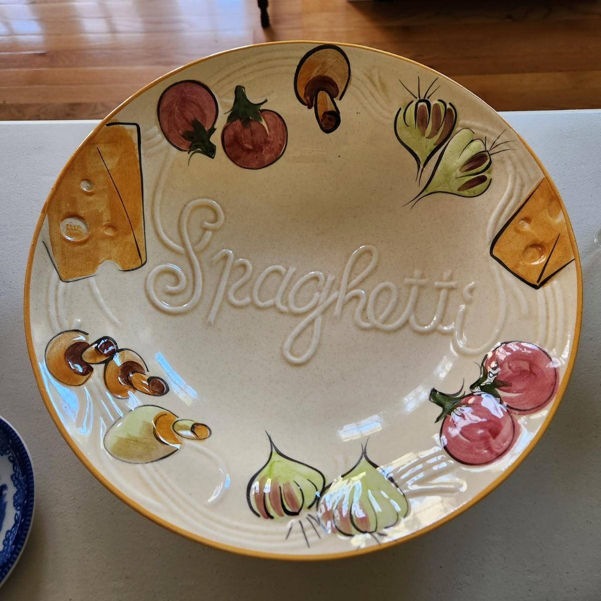 1972 VINTAGE LOS ANGELES POTTERIES CERAMIC SPAGHETTI PASTA SERVING BOWL ... 1972 VINTAGE LOS ANGELES POTTERIES CERAMIC SPAGHETTI PASTA SERVING BOWL ...