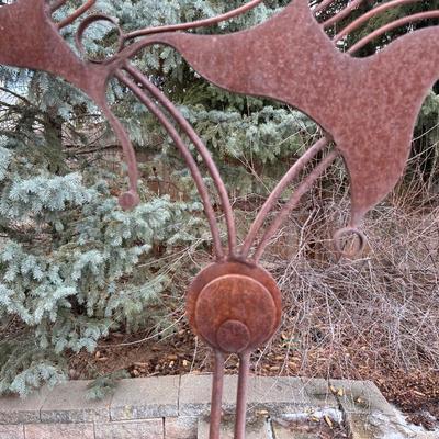 STAKED IRON YARD ART | EstateSales.org