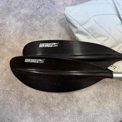 SEA EAGLE 2 MAN RAFT WITH OARS AND ELECTRIC PUMP | EstateSales.org