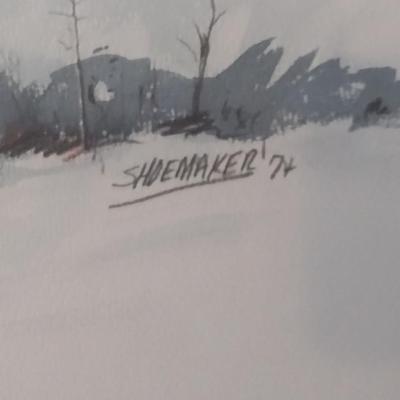 Original Watercolor Framed Art Painting 'Ashe County Cold' by Steven ...