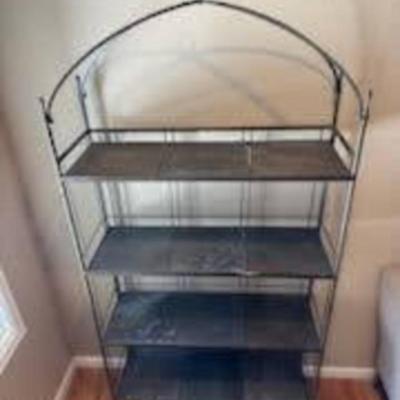 WROUGHT IRON SHELVING DISPLAY UNIT | EstateSales.org