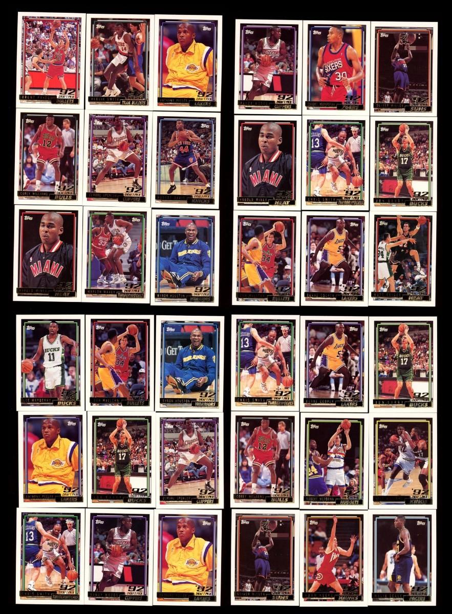 1992 Topps Gold Basketball Draft Pics Lot Of 36 | EstateSales.org