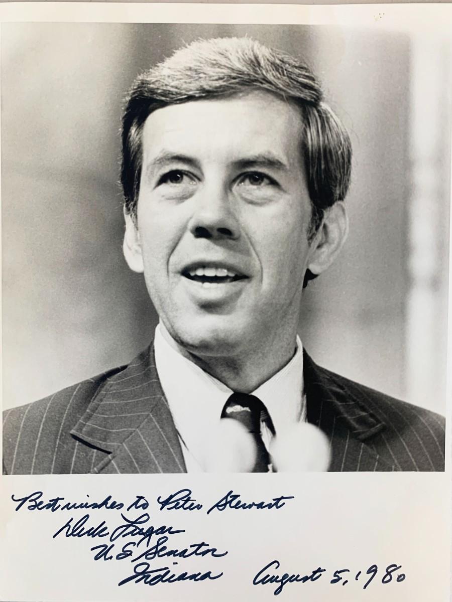 1980s US Senator Richard Lugar signed photo | EstateSales.org
