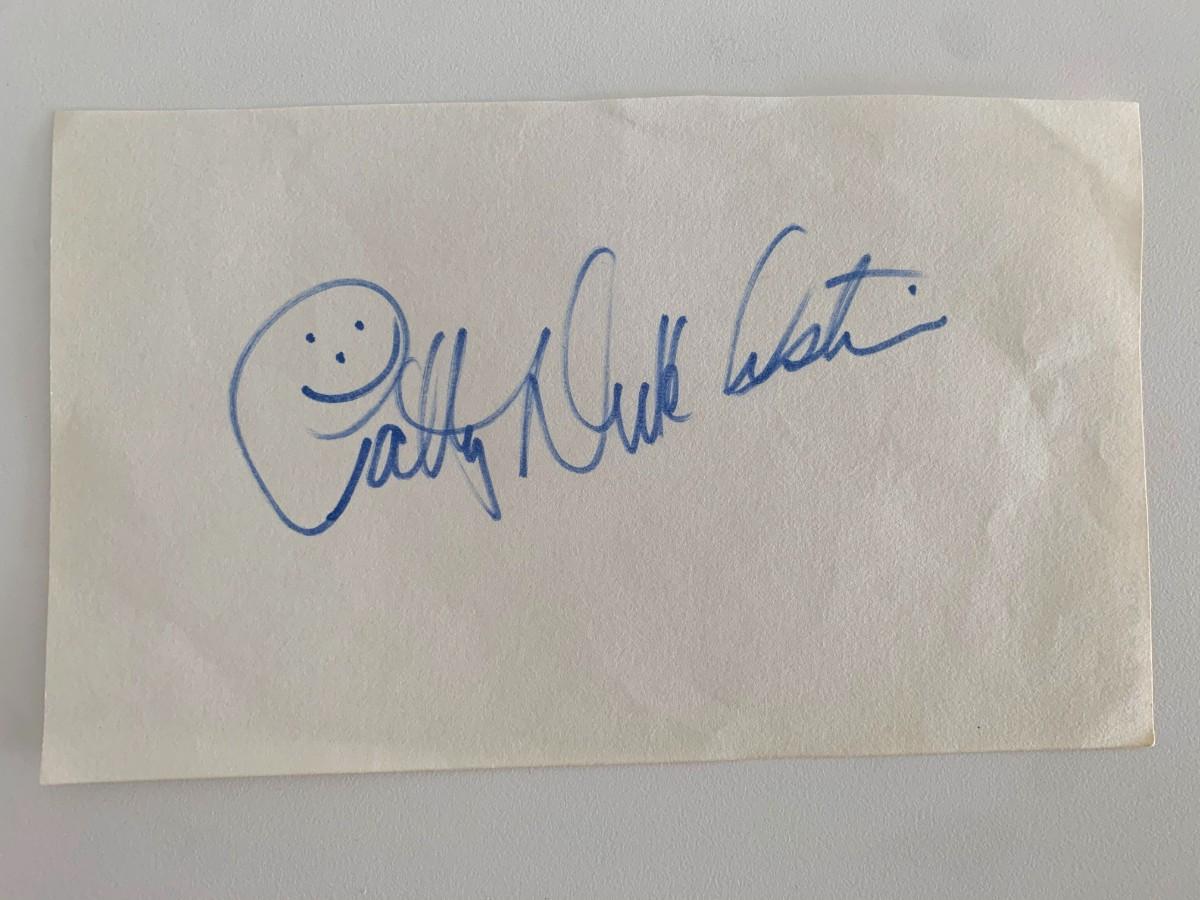 Actress Patty Duke Aston original signature | EstateSales.org