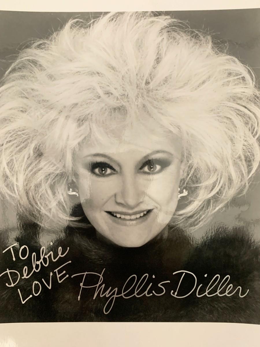 Phyllis Diller signed photo | EstateSales.org