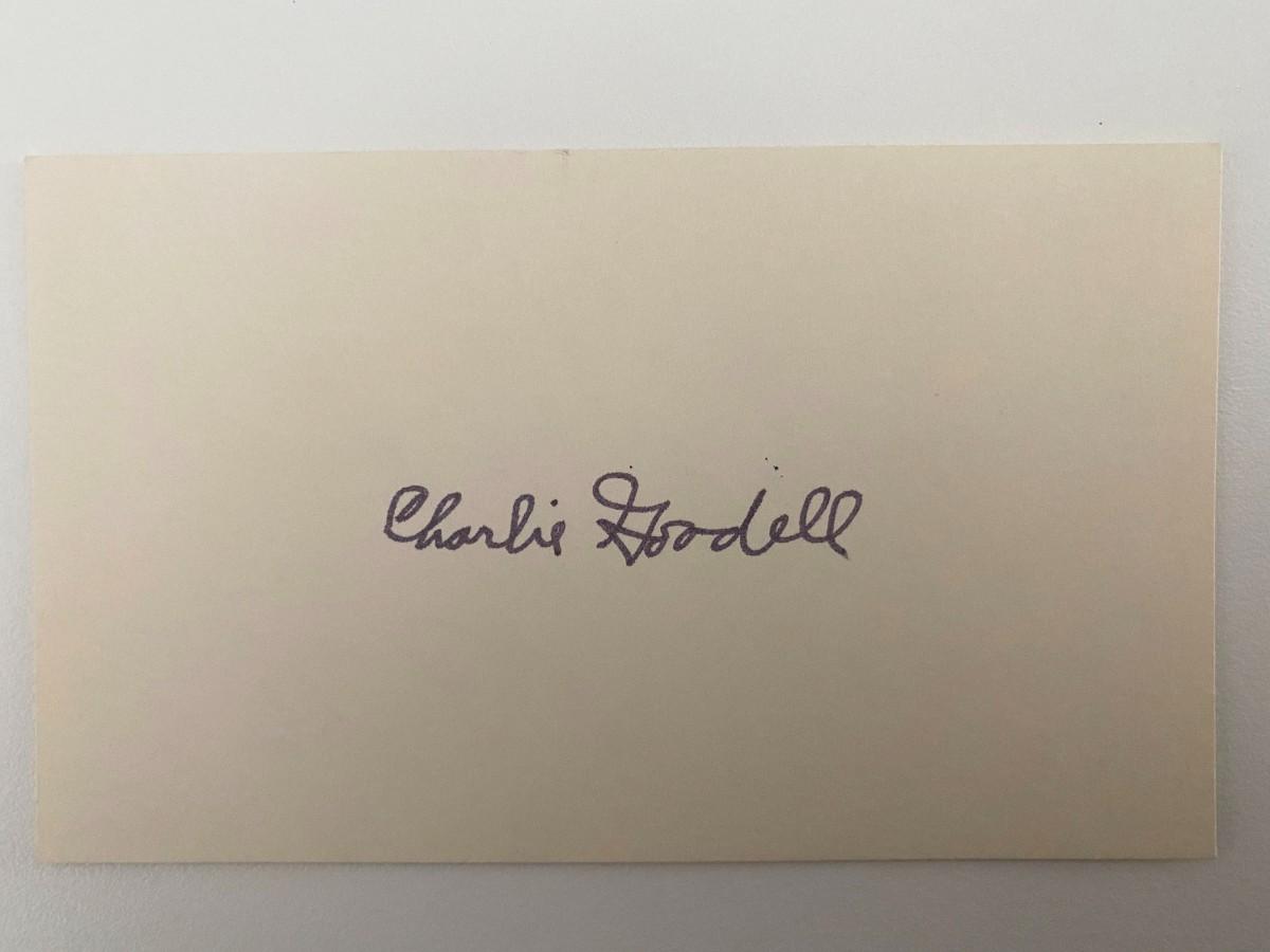 US Senator & Congressman Charles Goodell original signature ...