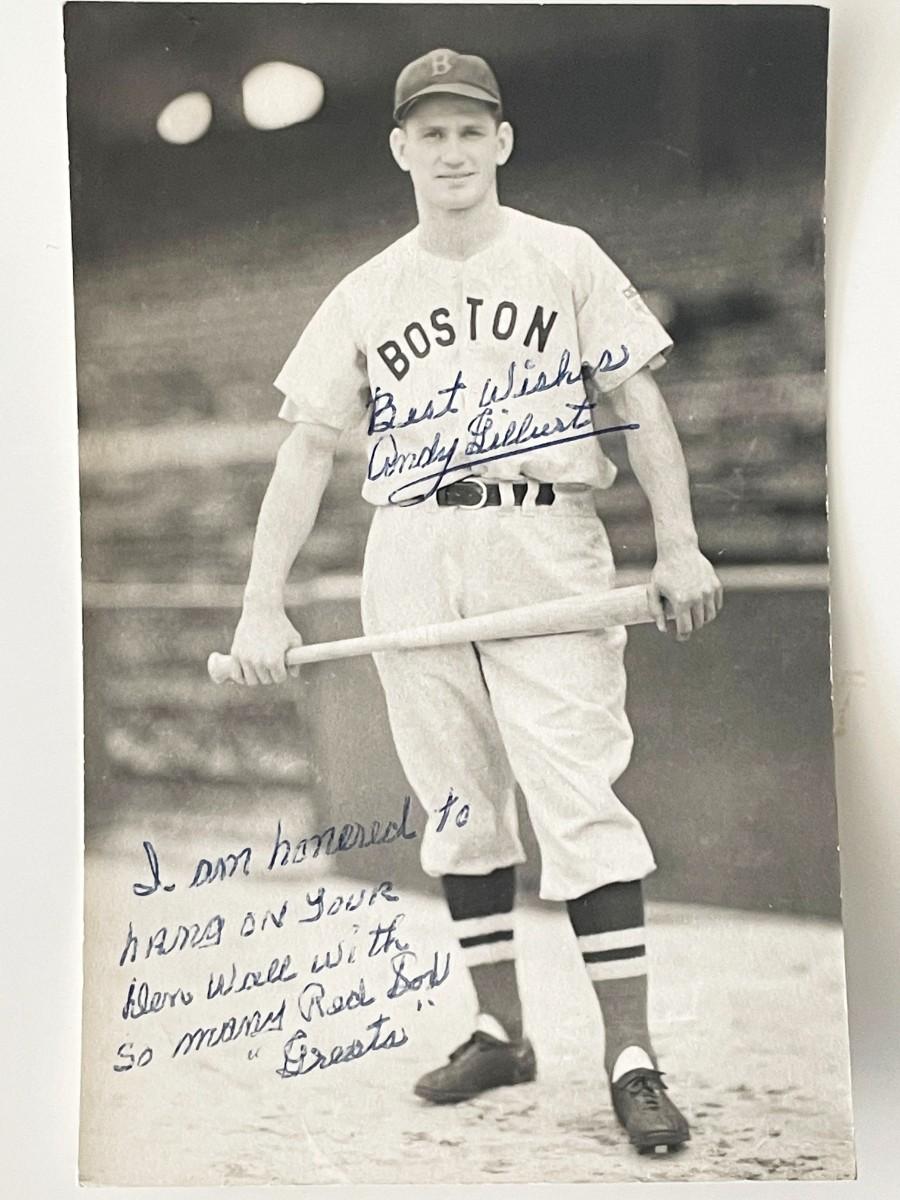 Boston Red Sox Andy Gilbert signed photo | EstateSales.org