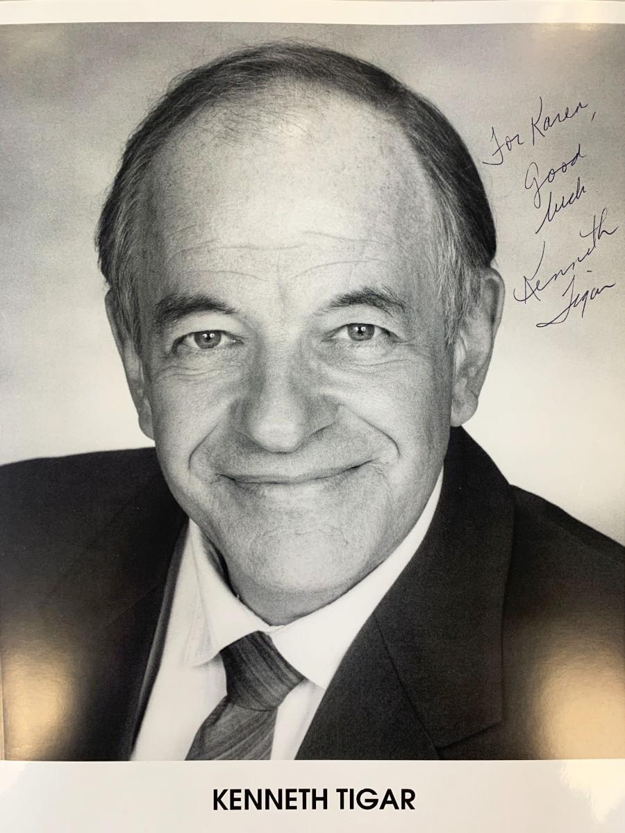 Kenneth Tigar signed photo | EstateSales.org