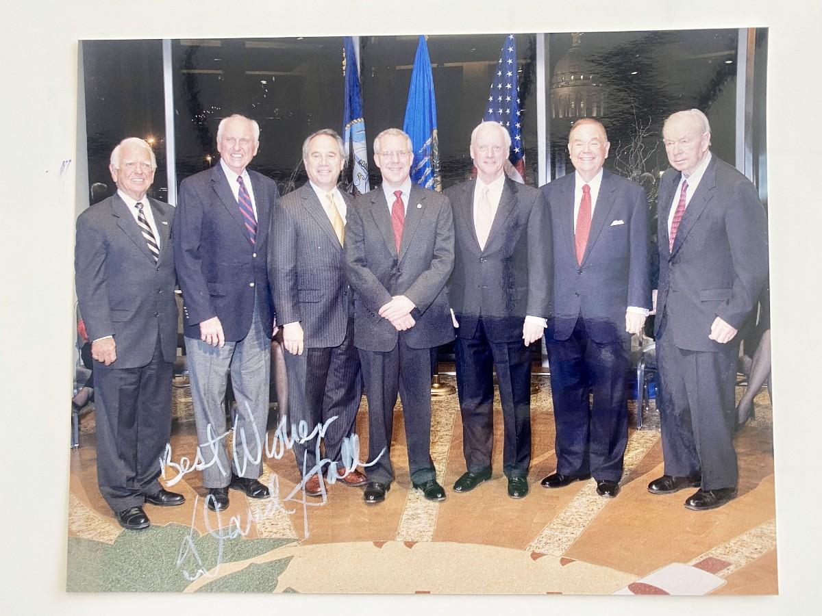 Gov. of Oklahoma David Hall signed photo | EstateSales.org