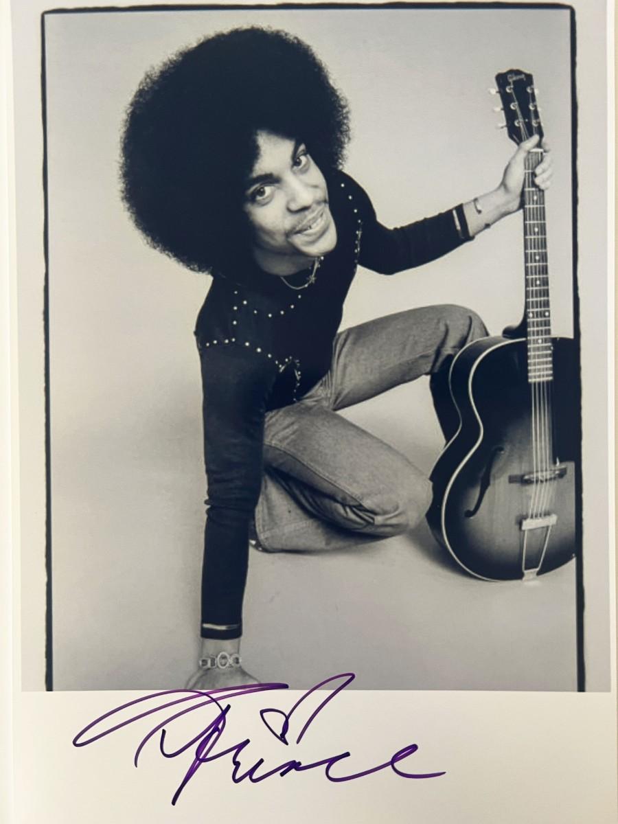 Prince signed photo | EstateSales.org