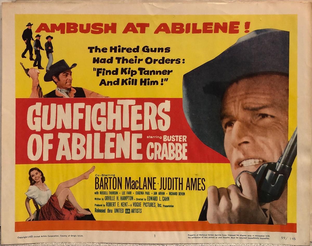 Gunfighters of Abilene original 1959 vintage lobby card | EstateSales.org