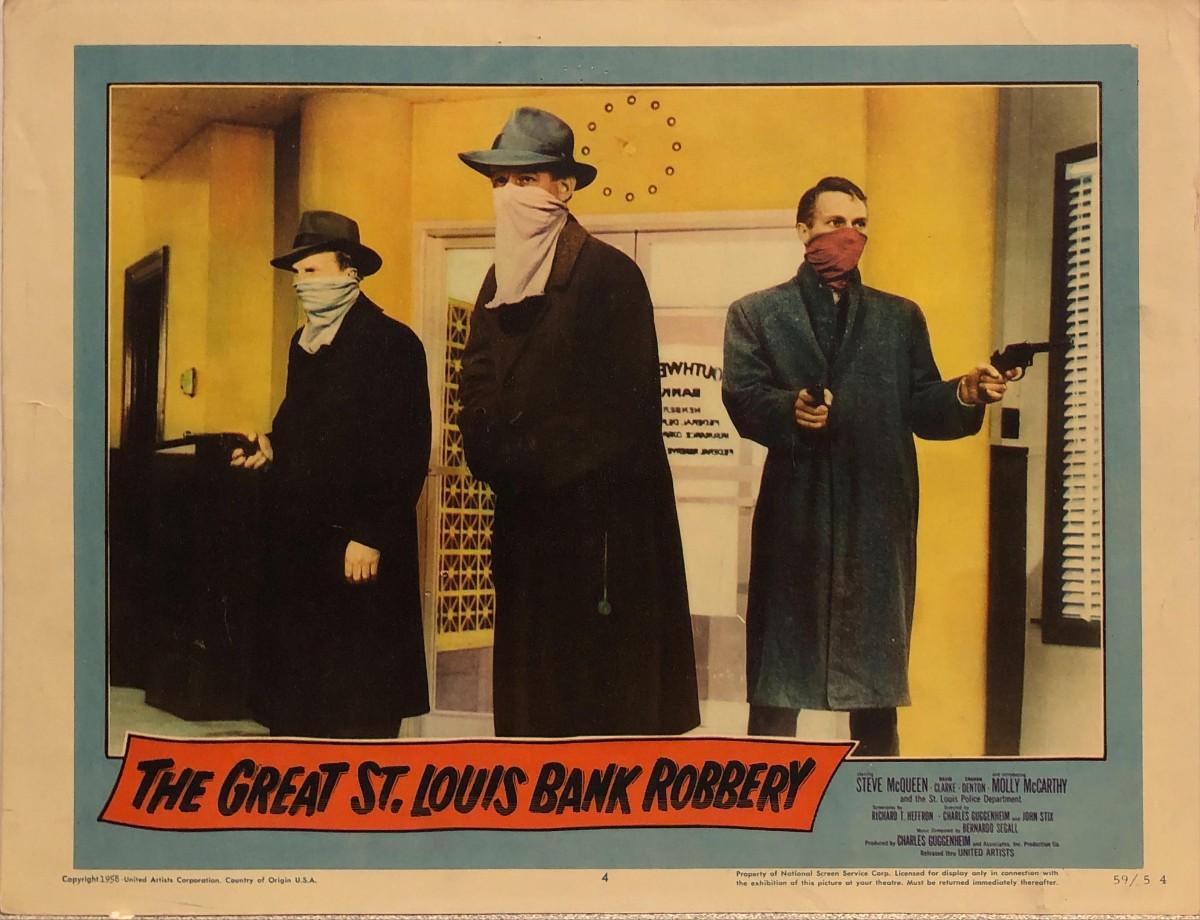 The Great St. Louis Bank Robbery original 1959 vintage lobby card ...