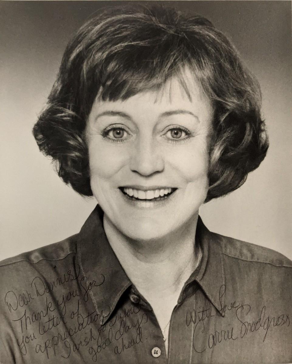 Carrie Snodgrass Signed Photo | EstateSales.org