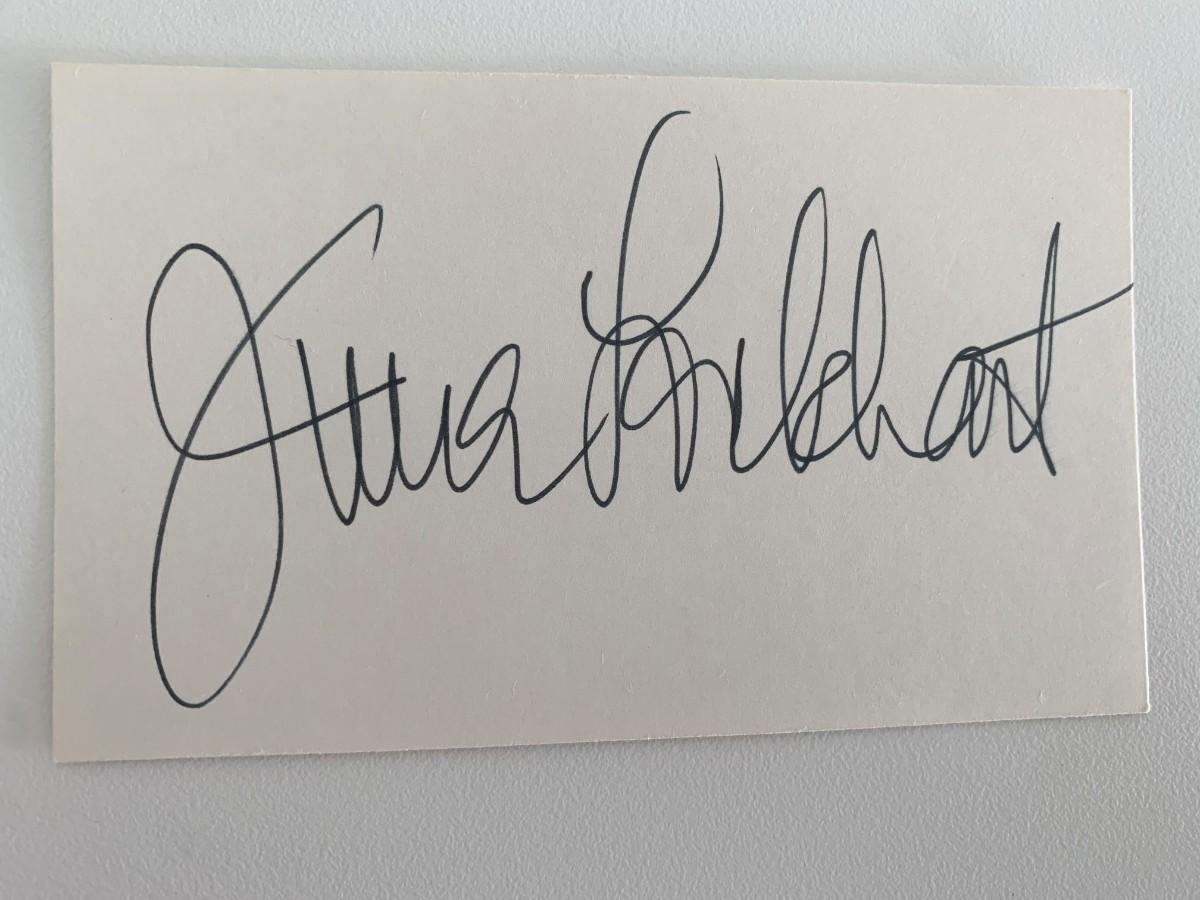 Lassie's June Lockhart original signature | EstateSales.org