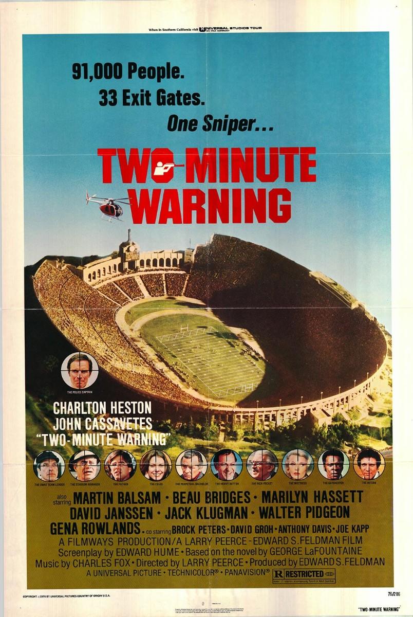 Two-Minute Warning original 1976 vintage movie poster | EstateSales.org