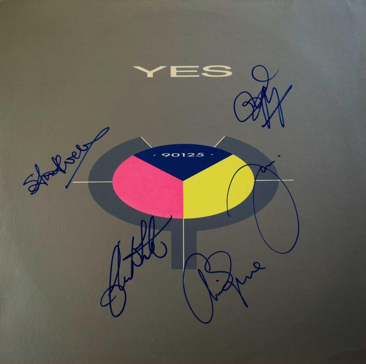 Yes signed 90125 album | EstateSales.org