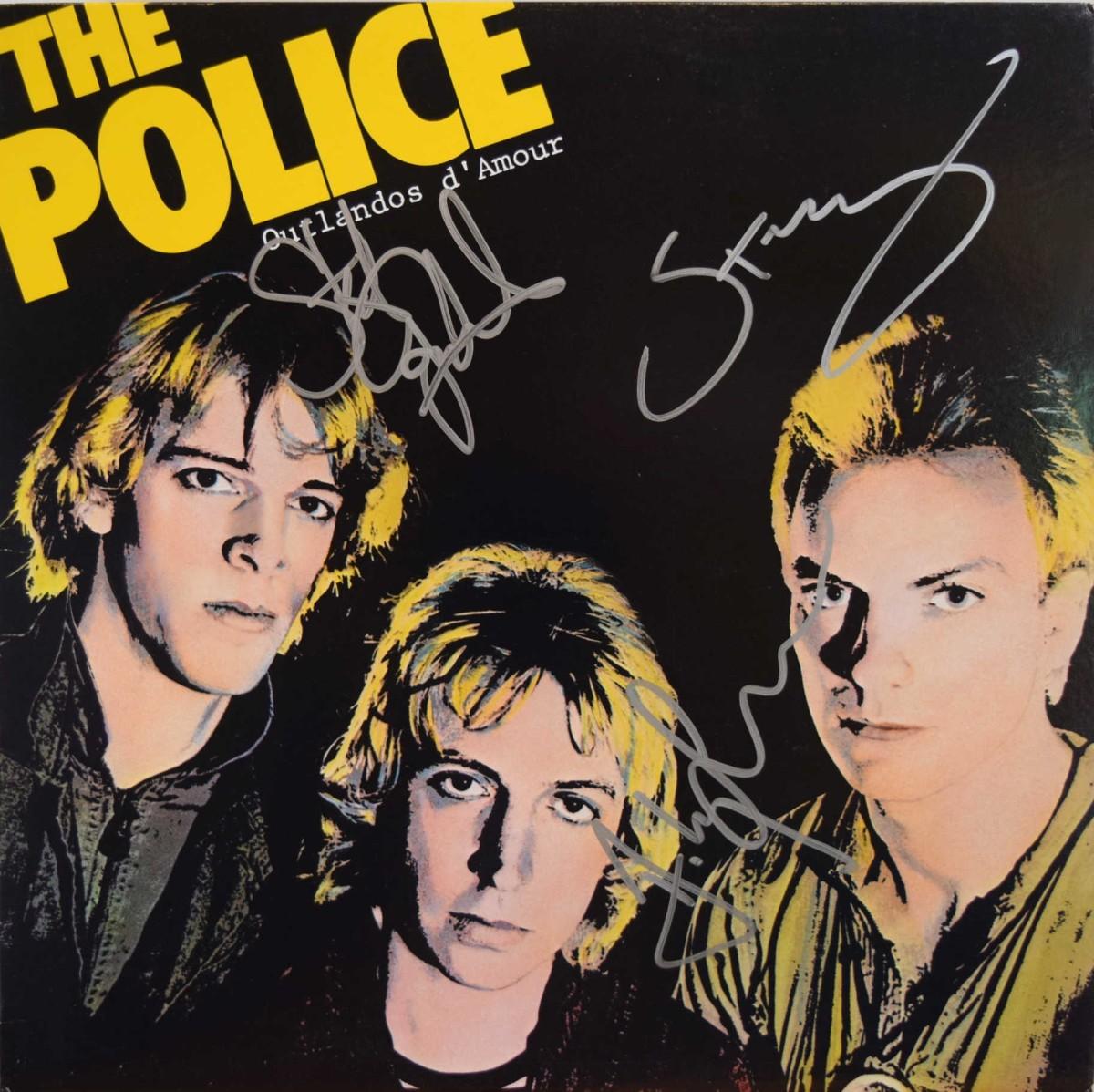 The Police signed Outlandos d’Amour album | EstateSales.org