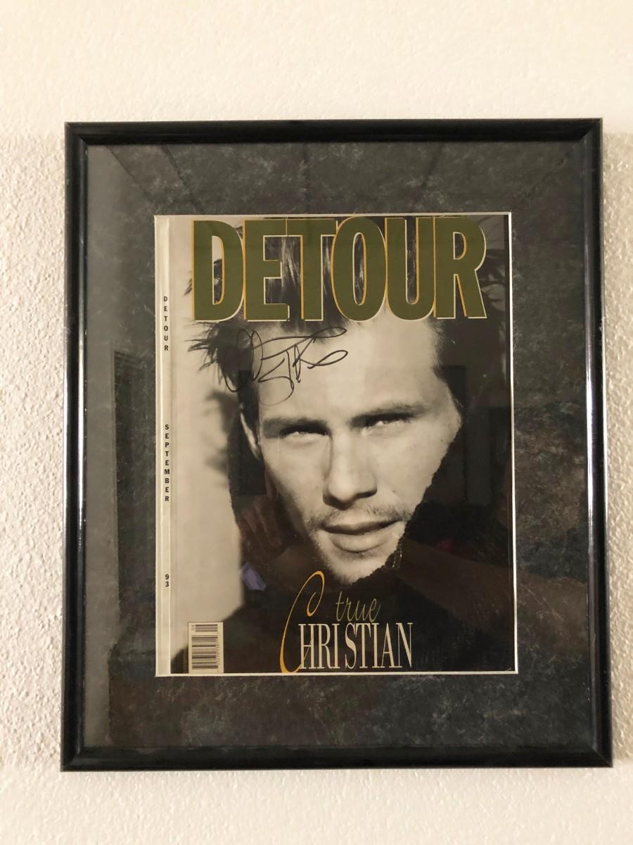 Christian Slater signed Detour Magazine cover | EstateSales.org