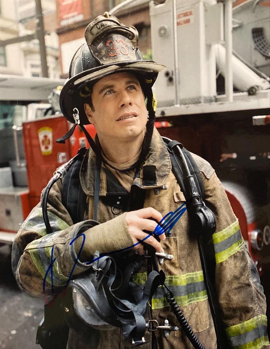 Ladder 49 John Travolta signed movie photo | EstateSales.org