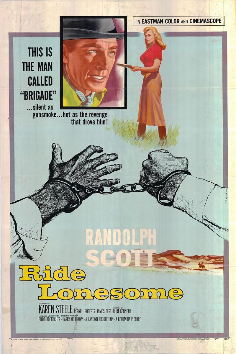 Ride Lonesome original 1959 vintage one sheet movie poster ...