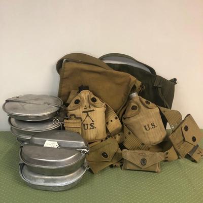 LOT22M: 1916 & 1917 Mess Kits, WWII Mess Kits & Canteens, Military ...