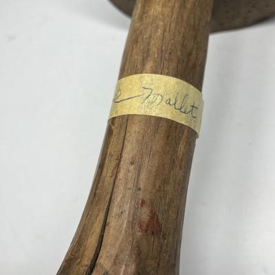 Antique Froe Club Crude Wooden Mallet Carpenter Tool | EstateSales.org