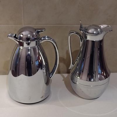 Pair of Alfi German Made Stainless Carafes | EstateSales.org