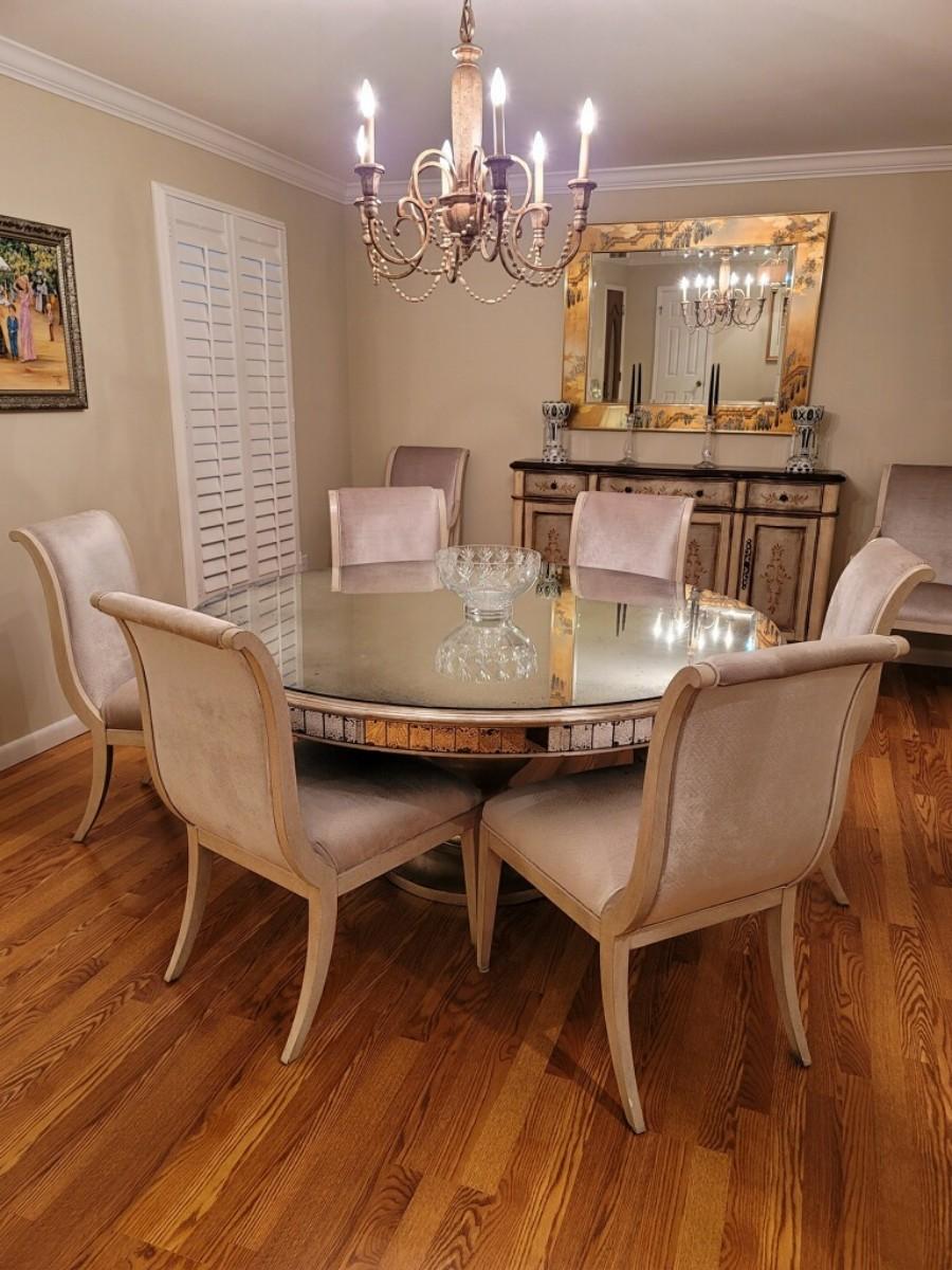 John Richard Bourbon round dining table.see full description. Table ...